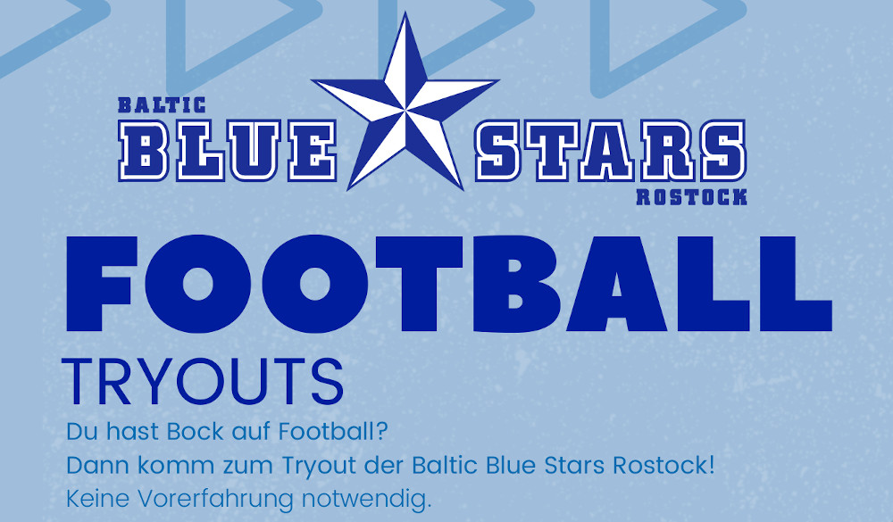 Werd auch du ein Star! – Baltic Blue Stars Rostock – American Football